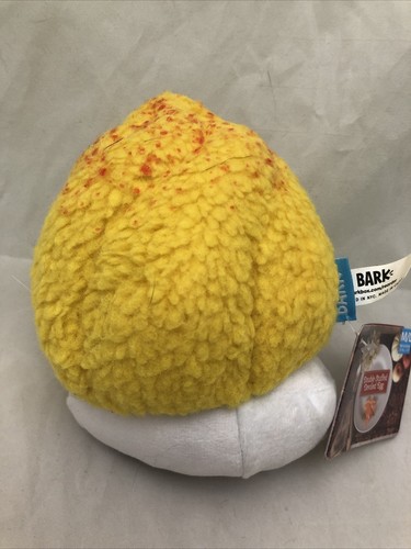 BARKBOX THANKSGIVING DOUBLE DEVILED EGG M/L DOG TOY CRINKLE SQUEAKER ...