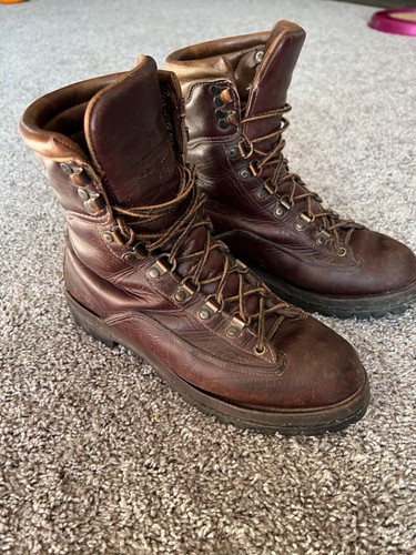 DANNER VINTAGE 6023 BROWN OIL LEATHER WORK TRAIL HIKING HIGH ANKLE ...