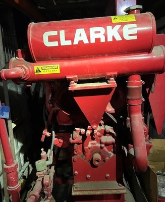 DUSTY but NEW, UN-USED, CLARKE Fire Pump, COMPLETE SYSTEM Detroit ...