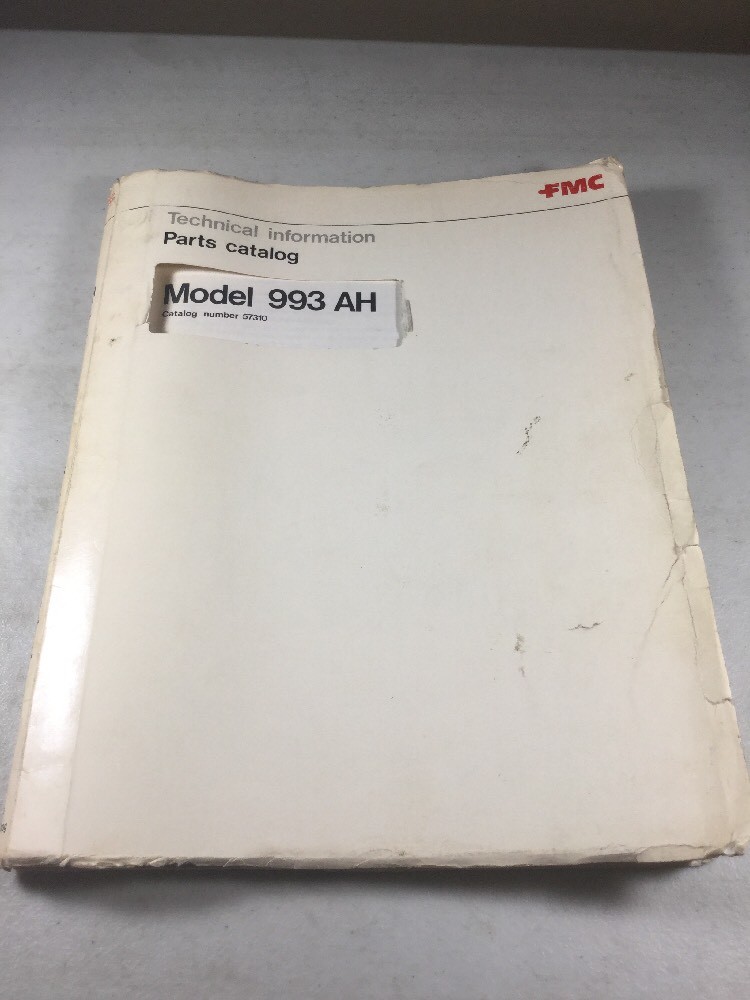 FMC, Wayne 993 AH Sweeper Parts Catalog Manual | eBay