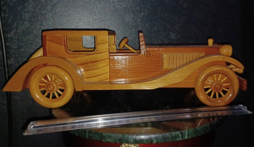 Custom Made Wooden Antique Model Car Vehcile Highly Detailed | eBay