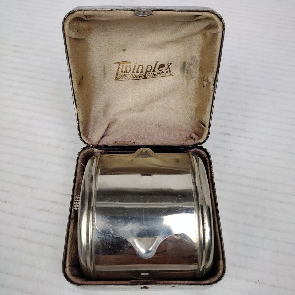 Twinplex Safety Razor Stropper Vintage 1915 Patent Sharpener w Metal ...