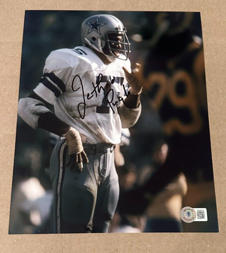 JETHRO PUGH SIGNED 8X10 PHOTO BECKETT CERTIFIED DALLAS COWBOY | eBay