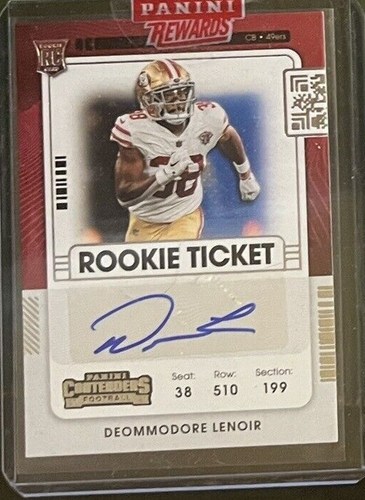 2021 Panini Contenders Rookie Ticket Deommodore Lenoir Auto *49ers | eBay