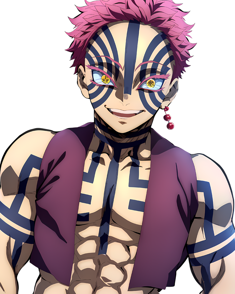 Akaza Demon Slayer Weatherproof Anime Sticker 6" Car Decal | eBay