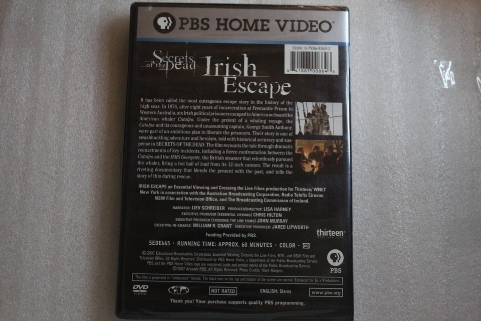 Secrets of the Dead: Irish Escape DVD PBS Sealed 841887008648| eBay