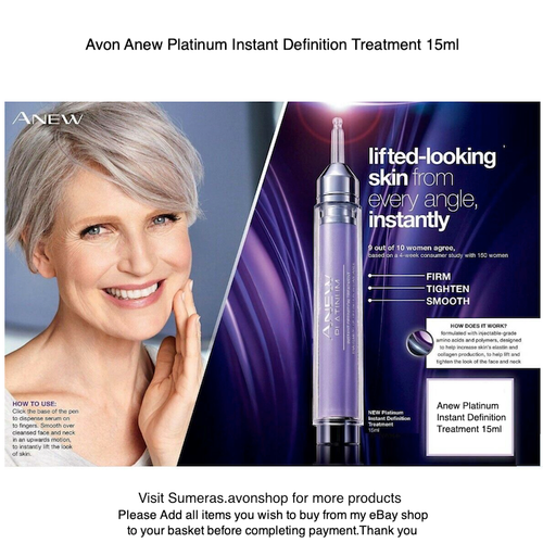 Avon Anew Platinum Instant Definition Treatment ~ New ~ 15ml | eBay