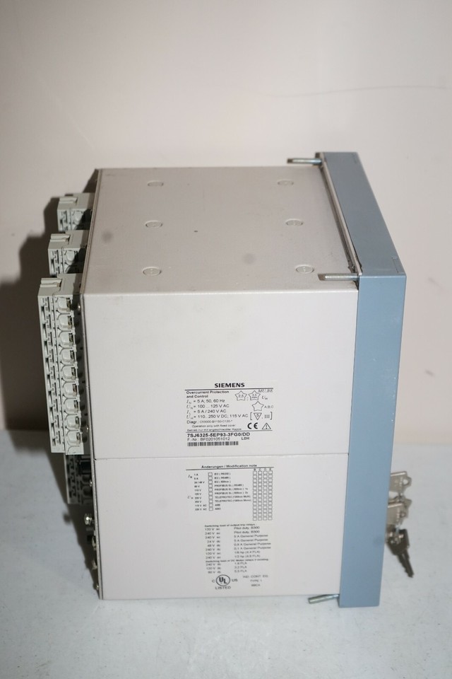 Siemens 7SJ63 Siprotec 7SJ6325-5EP93-3FG0/DD Overcurrent Protection ...