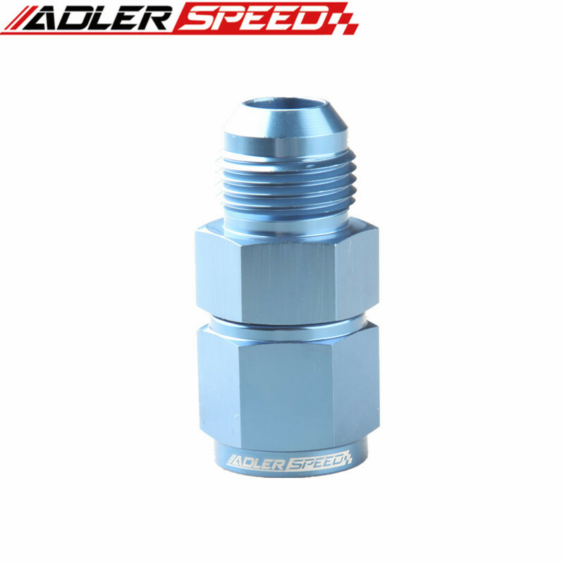 AN4 AN6 AN8 AN10 Male to Female Fitting With 1/8"NPT Pressure Gauge ...