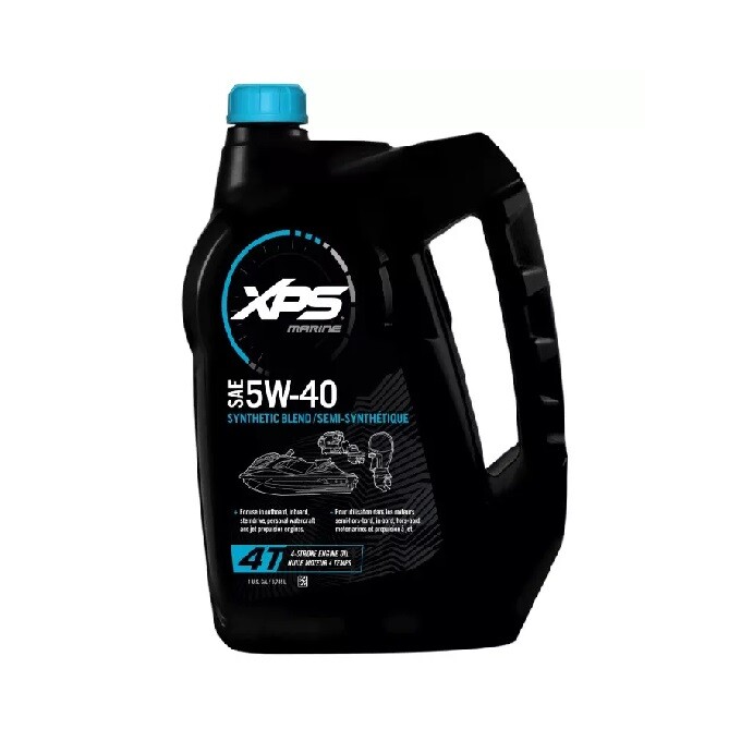 779435 BRP XPS Marine SAE 5W40 4T Synthetic Blend Engine Oil 1-Gallon 3 ...