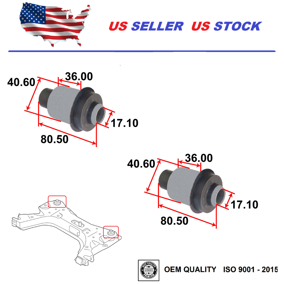 Front Bushing Subframe Mount For Nissan Sentra 2013-2019 Versa 2007 ...