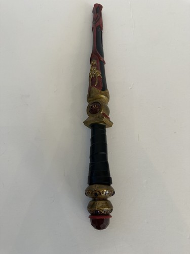 Ruby and brass Magiquest Wand W Ruby Gemstone Topper Great Wolf Lodge ...