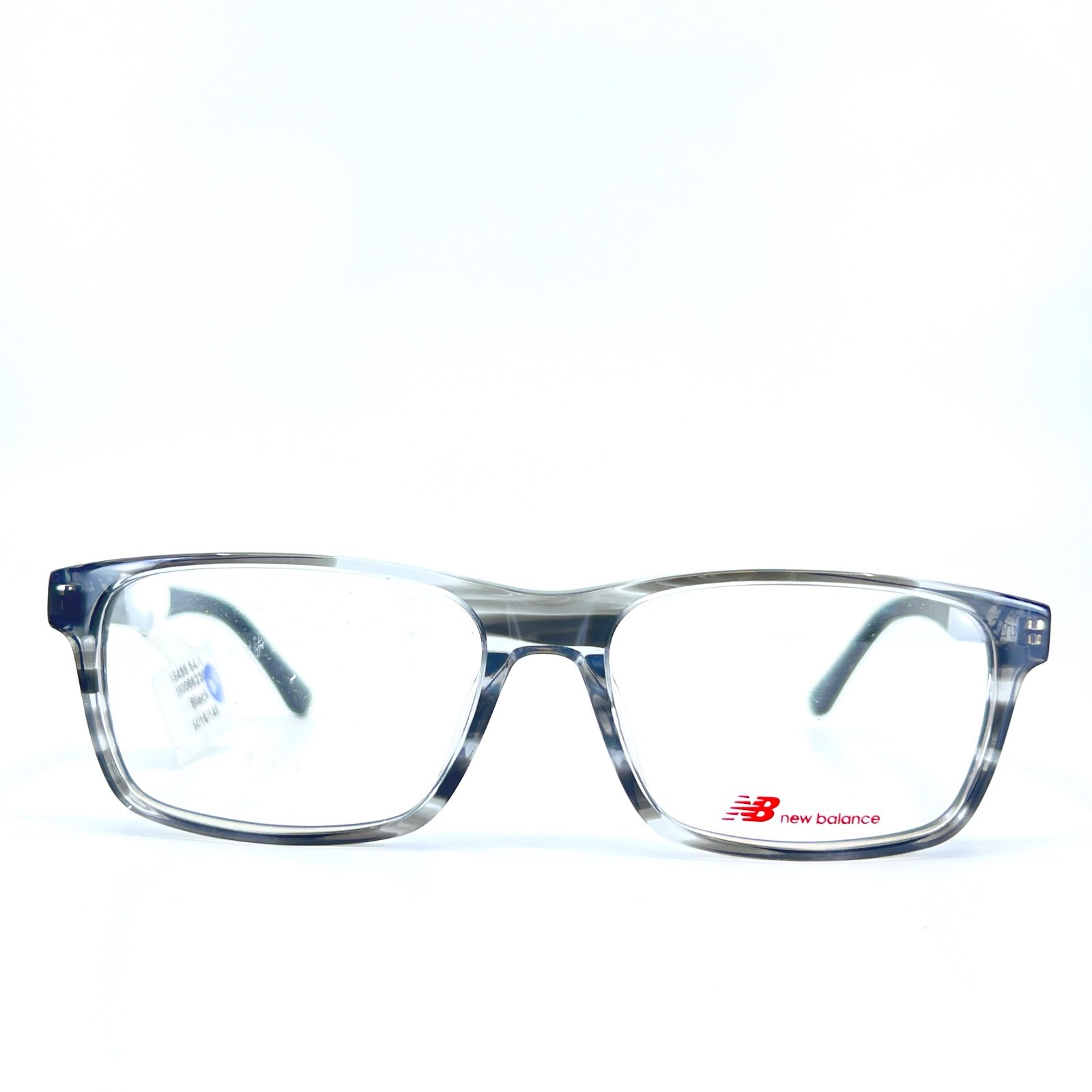 New Balance Eyeglasses NB498-1 Black Rectangular Full Rim Frames 54[]16 ...