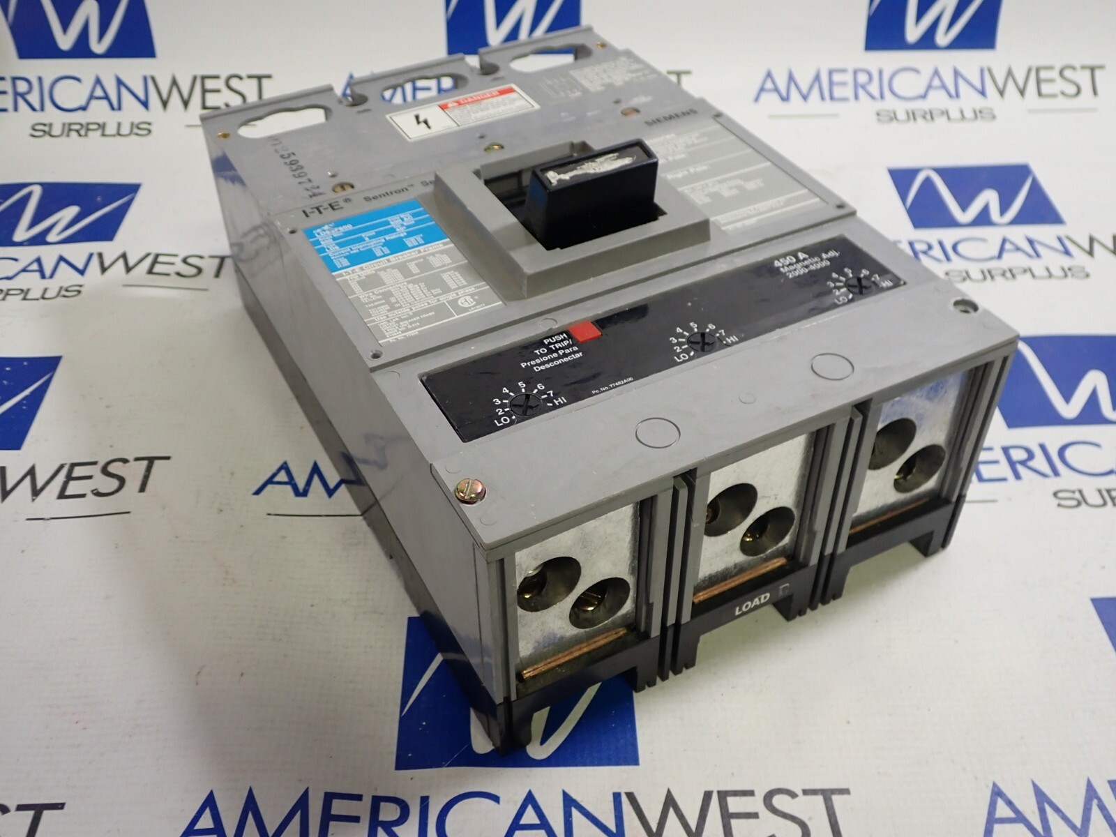 SIEMENS LD63F600 450 AMP 600V 3P CIRCUIT BREAKER LXD63B450 - TESTED | eBay