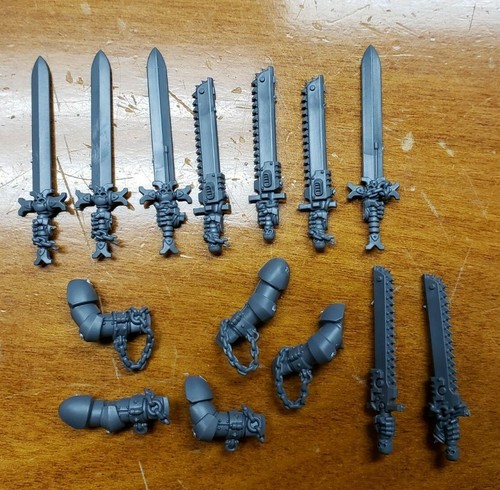 40k Black Templar Bits Sword Brethren Astartes Chain Sword & Power ...