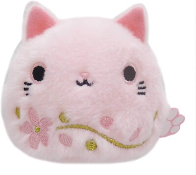 Sanei Neko Dango "Sakura Neko (cherry blossom cat)" Plush doll Pink ...