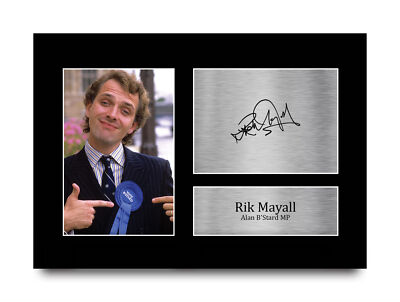 Rik Mayall The New Statesman Alan B'Stard MP Signed Autograph Print for ...