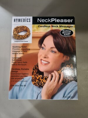 Homedics cordless neck massager Neck Pleaser leopard print massage ...