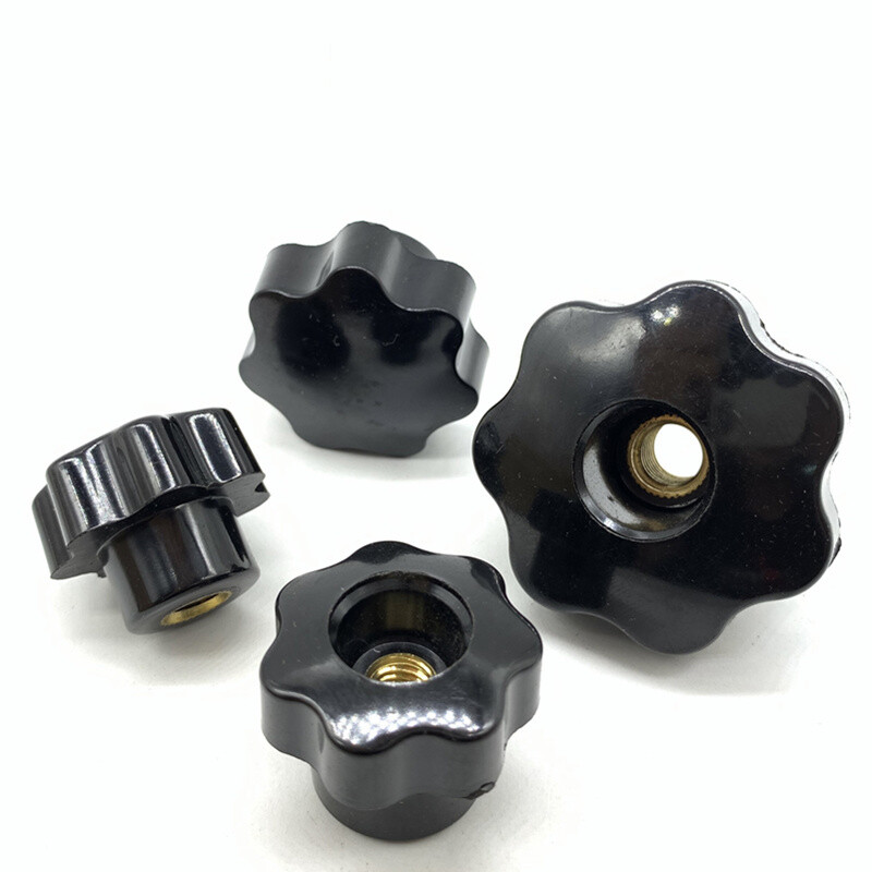M4 M5 M6 M8 M10 M12 M14 M16 Plum Bakelite Hand Tighten Nuts Thumb Knob ...