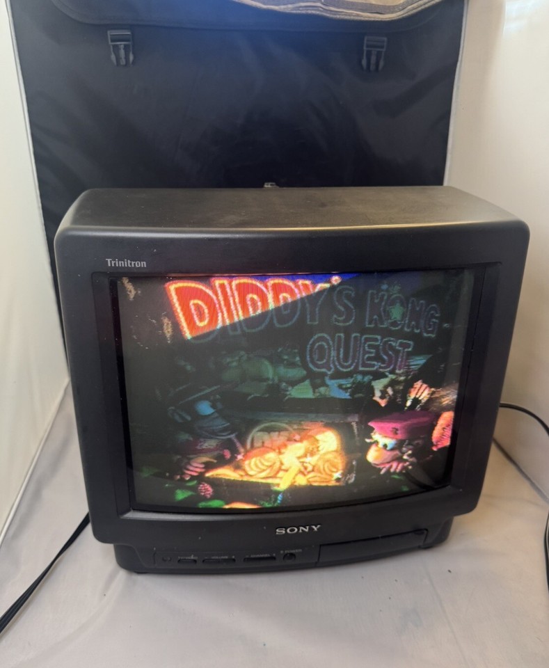 Sony Trinitron KV-13M10 13" CRT TV Retro Gaming TV No Remote | eBay