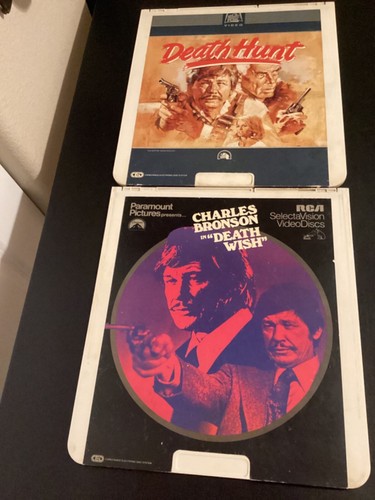 RCA CED SELECTAVISION VIDEO DISC MOVIES DEATH WISH AND DEATH HUNT ...