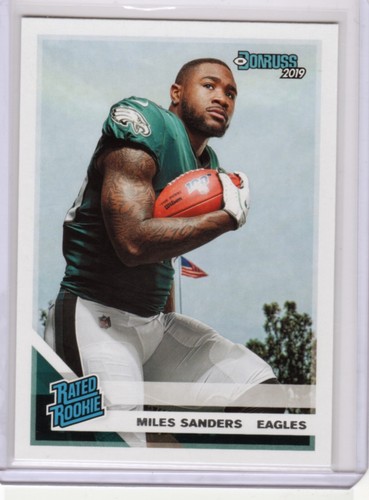 2019 Donruss Miles Sanders Rated Rookie Card #322 Penn State Carolina ...