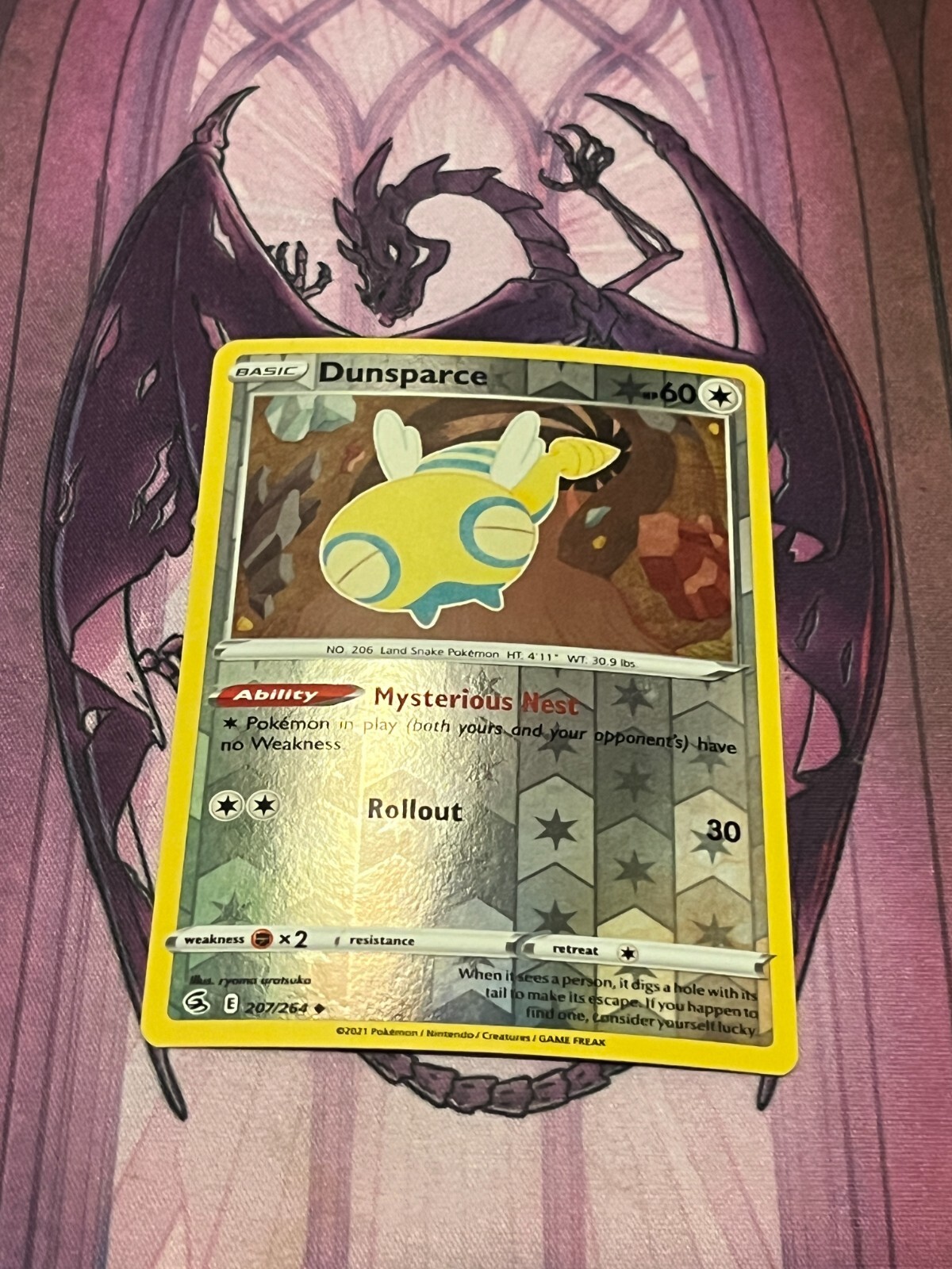 Dunsparce 207/264 Fusion Strike Pokemon Reverse Holo Foil Nice! | eBay