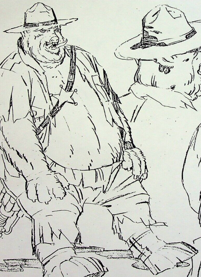 Thundarr the Barbarian 1980 Production ALEX TOTH Model Cel Copy Ruby ...