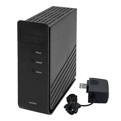 ARRIS CM3200A Gigabit Cable Modem DOCSIS 3.0 TC00DADCM32 w/ Adapter | eBay