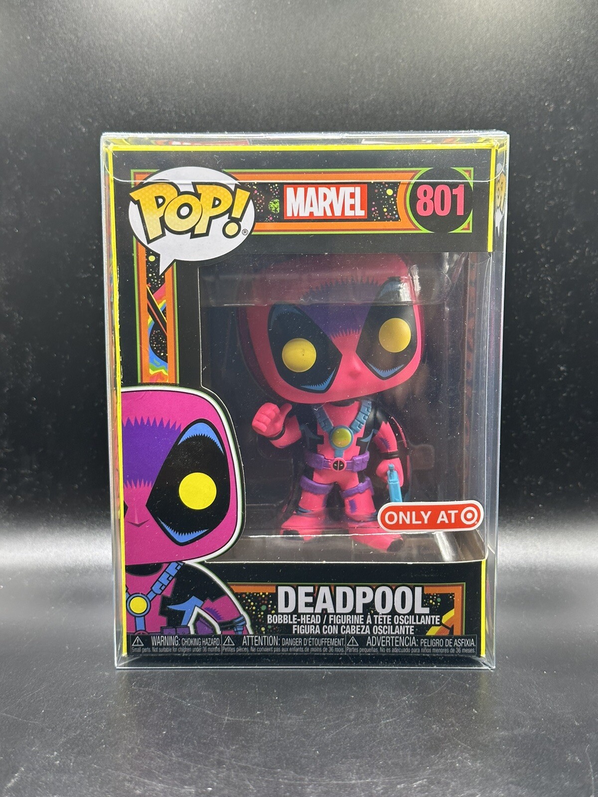 Funko Pop! Marvel- Deadpool #801 - Blacklight- Target Exclusive ...