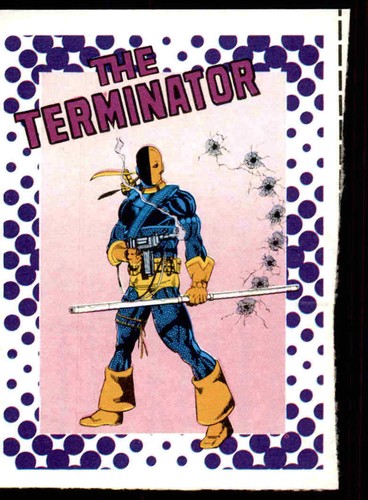 1987 DC Cut Out Card #44 The Terminator | eBay