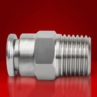 Straight-way Air Push in Fitting Pneumatic Connector Male Thread for 4 ...