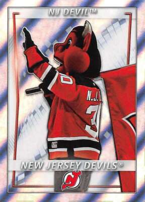 2020-21 Topps NHL Stickers #292 NJ Devil Mascot New Jersey Devils FOIL ...