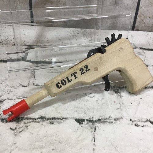 Magnum Enterprises Colt 22 Rubber Band Gun Wooden Toy Pistol Novelty | eBay