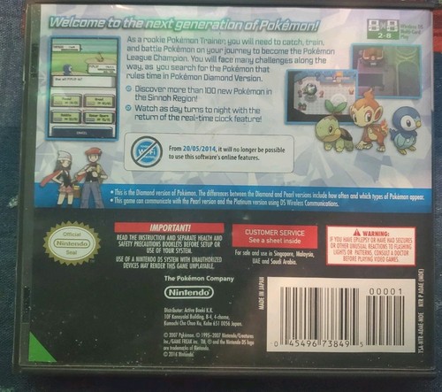 pokemon diamond ds Case Only U.A.E version | eBay