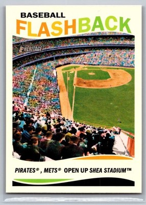2013 Topps Heritage Baseball Flashback Shea Stadium New York Mets #BF ...