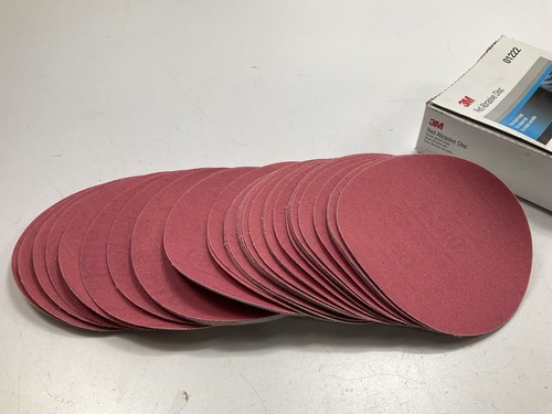 3M 01222 Red Abrasive Hookit Sanding Disc 6 Inch P180 Grit (50 Discs ...