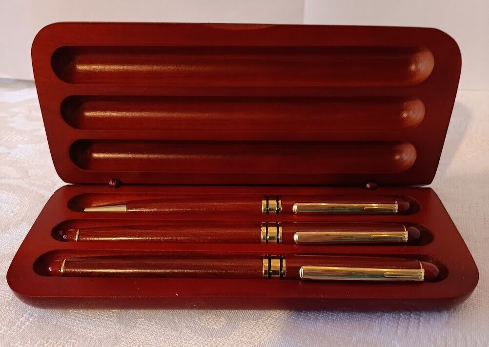 Ren Handcraft Wood Pen Set of Three | eBay
