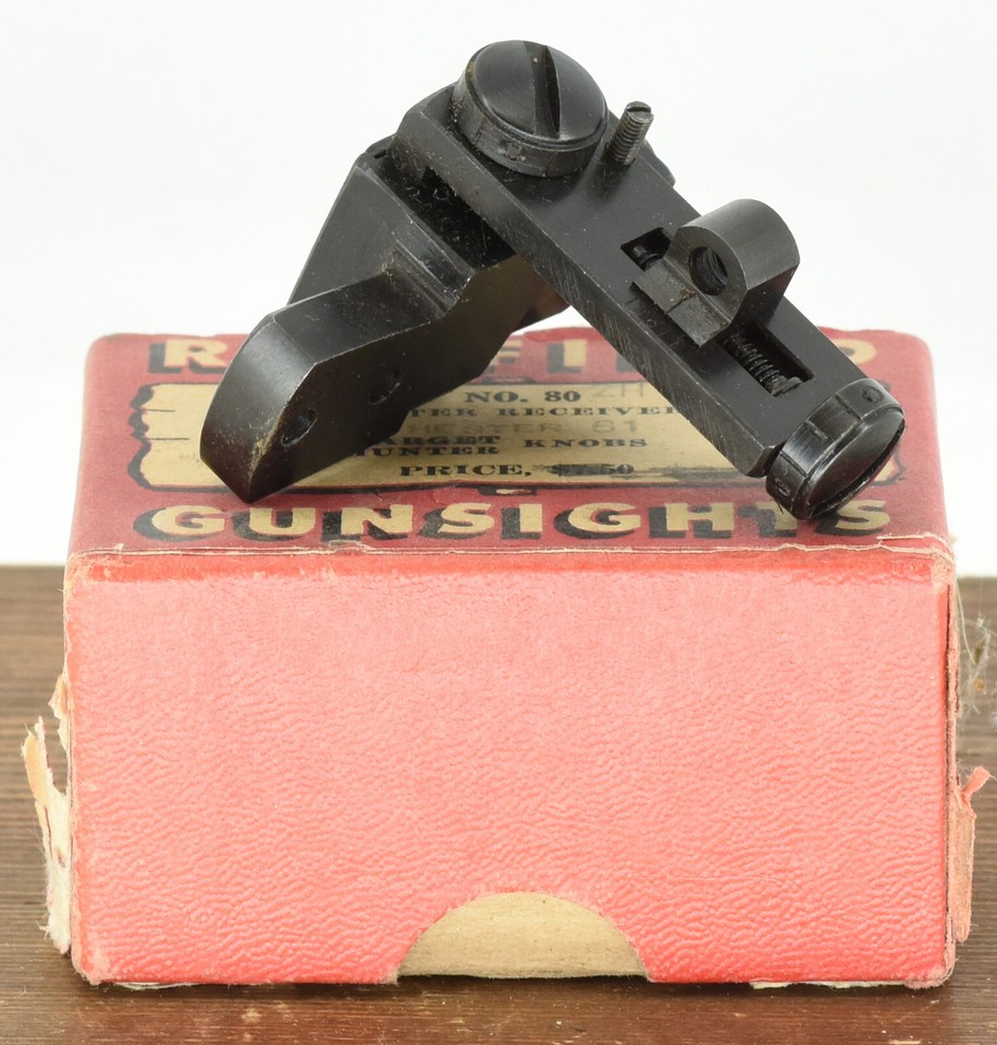Vintage Redfield No. 80 ZH Micrometer Receiver Sight for Winchester 61 ...