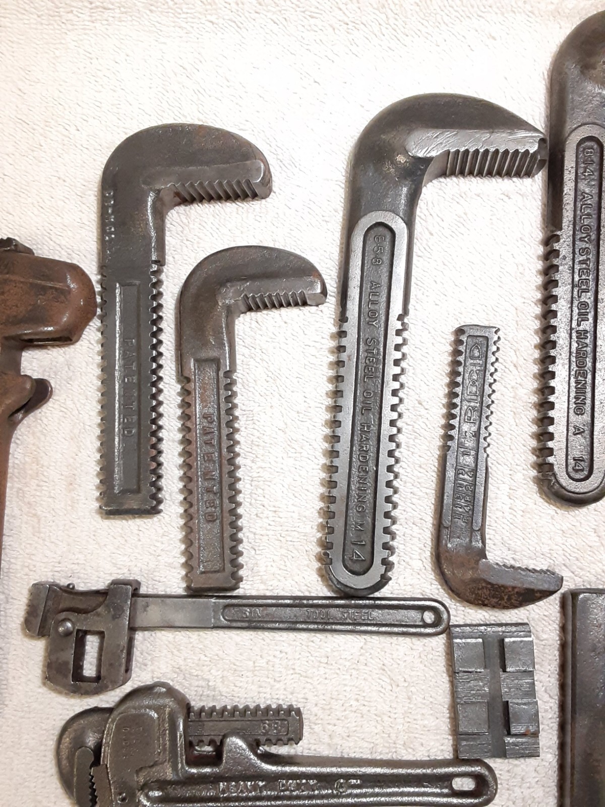 Mixed Lot Pipe Wrench Parts Jaw Heel Jaw RIDGID TRIMO PROTO USHCO ...