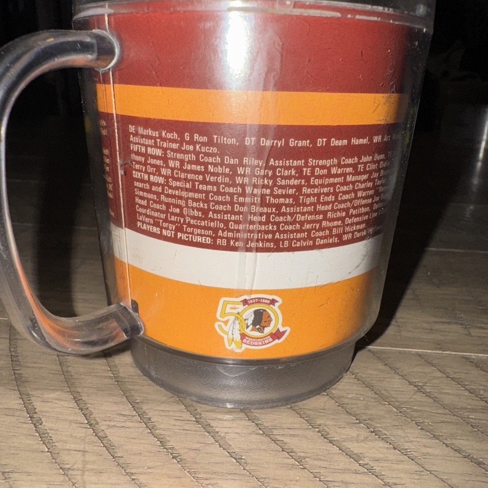 1986 Washington Redskins Team Photo Mug Coffee Cup Shell Gas | eBay UK