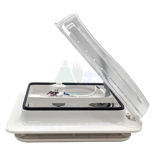 ADVENTURER FAN ROOF VENT CLEAR 280 X 280MM EXTRACTOR CAMPERVAN CARAVAN ...