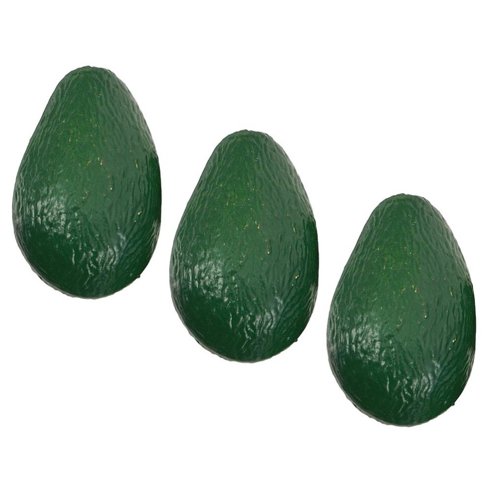 3 Pcs Simulated Avocado Model Realistic Prop Foods Faux Avocados Fruit ...