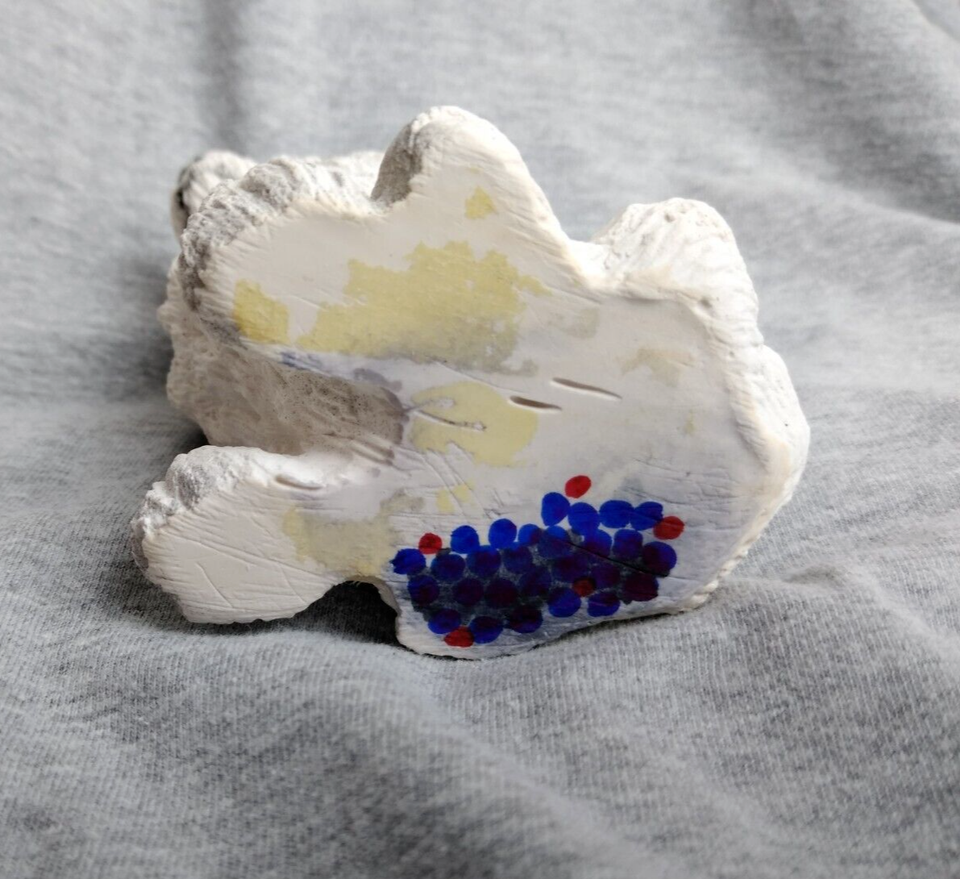 Vintage Stone Critters 1984 UDC Samoyed Dog Figurine Glass Eyes USA | eBay