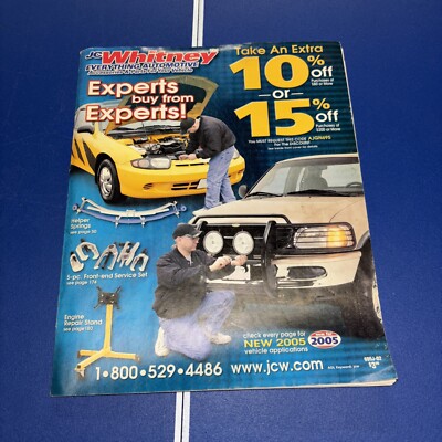 2005 JC Whitney Parts Catalog 698J-02 | eBay