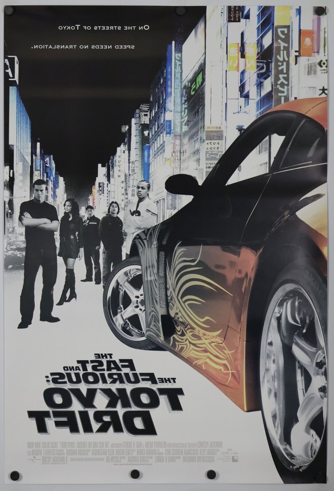 Fast and Furious Tokyo Drift - original DS movie poster - 27x40 D/S ...