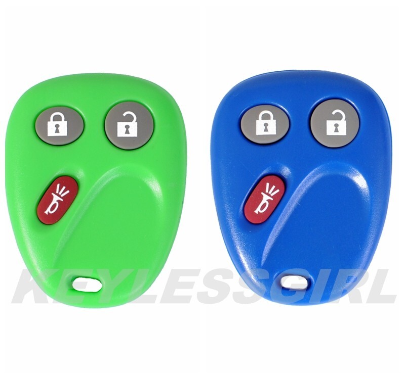 Green & Blue Replacement Entry Remote Keyless Clicker Transmitter Fob ...