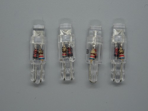 4 x Led 12V Sockel T5 W2x4.6d Glassockellampe Weiß | eBay