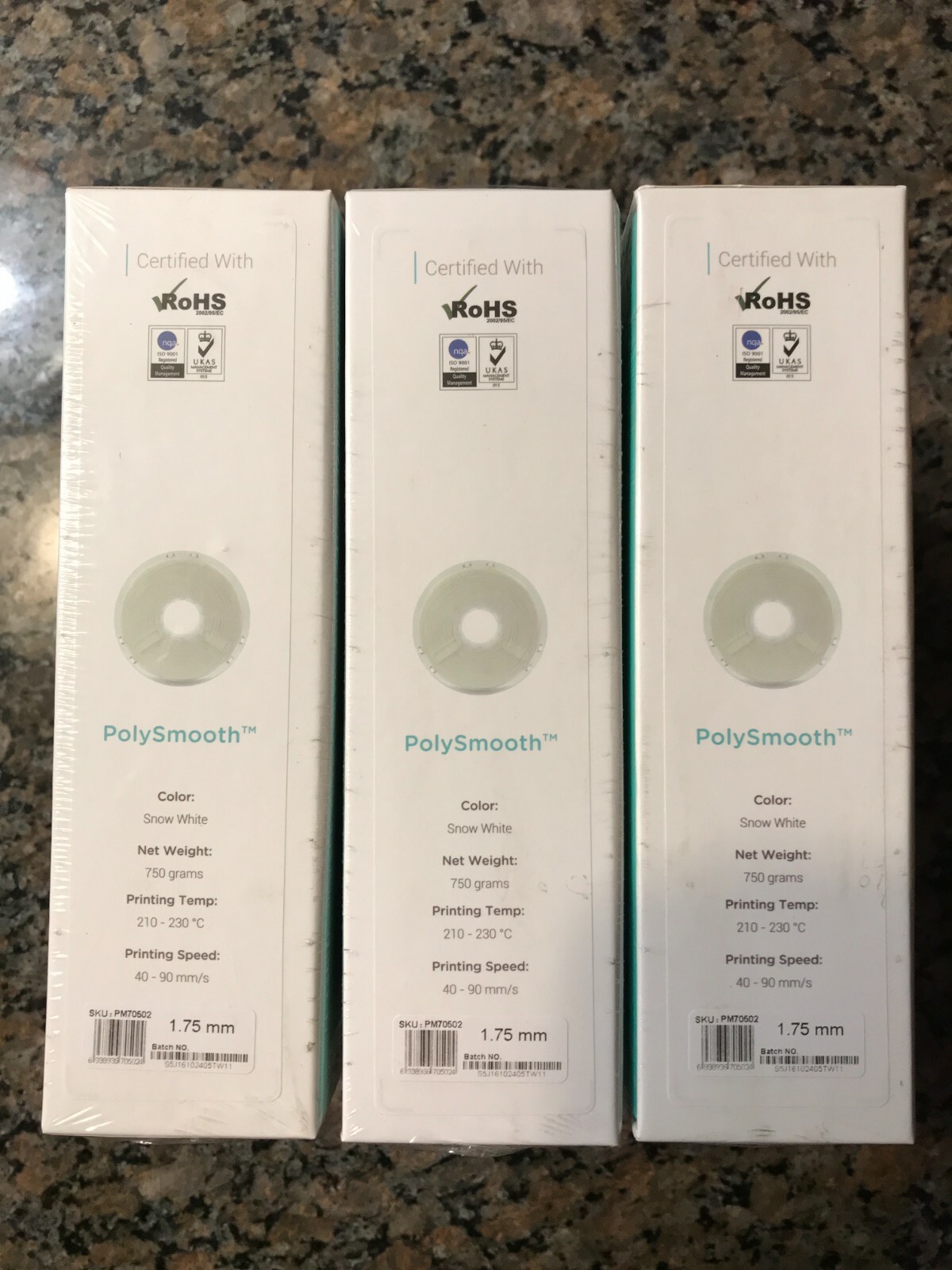 Polymaker PolySmooth, 1.75 mm, 750g,(Snow White)(Sandstone Beige ...