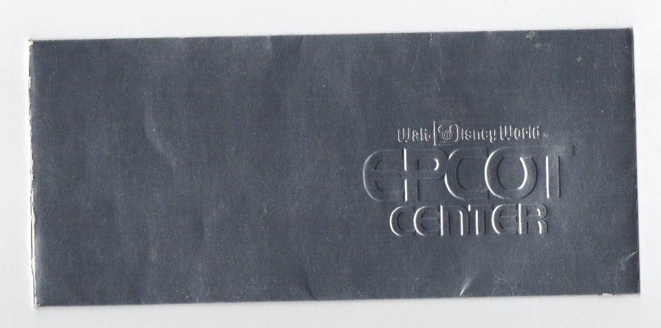 Disney Epcot Commemorative Tickets Silver Envelope Ticket Stubs 1982 ...